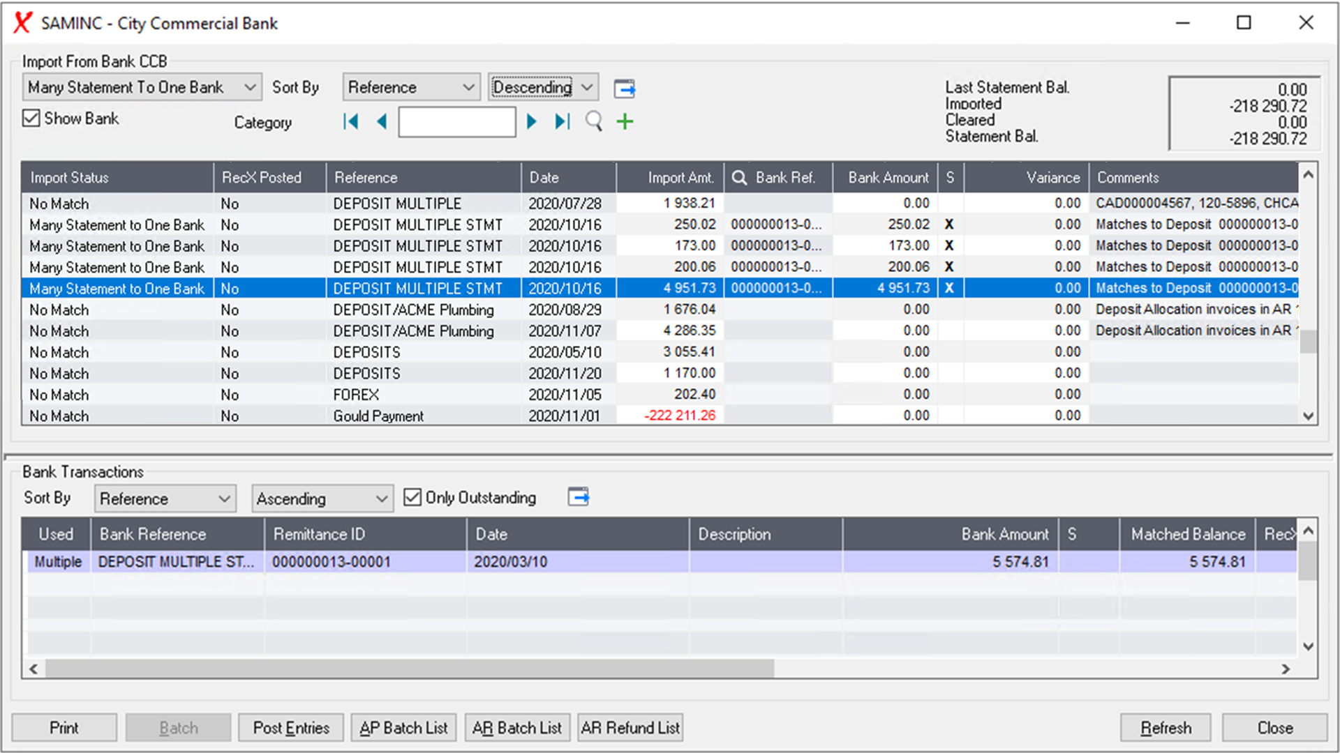 RecXpress for Bank Services - Peresoft Software